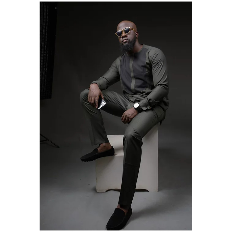 Ruganzu — II Shirt and Trousers Army Green | RwandaMart