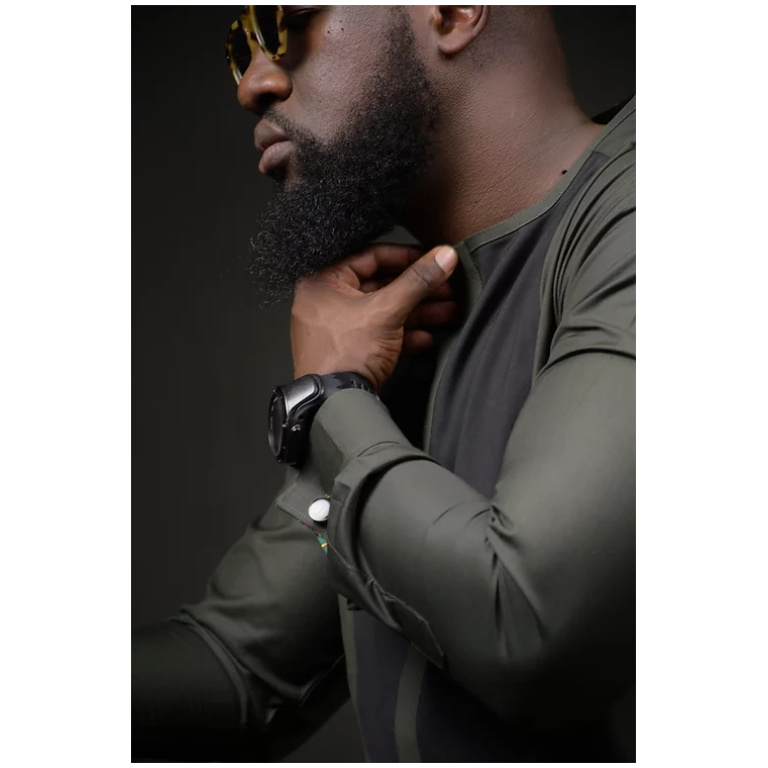 Ruganzu — II Shirt and Trousers Army Green | RwandaMart