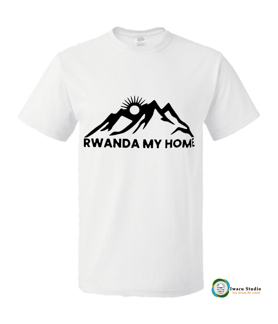 Rwanda my home short sleeve tshirt by iwacu studio | RwandaMart